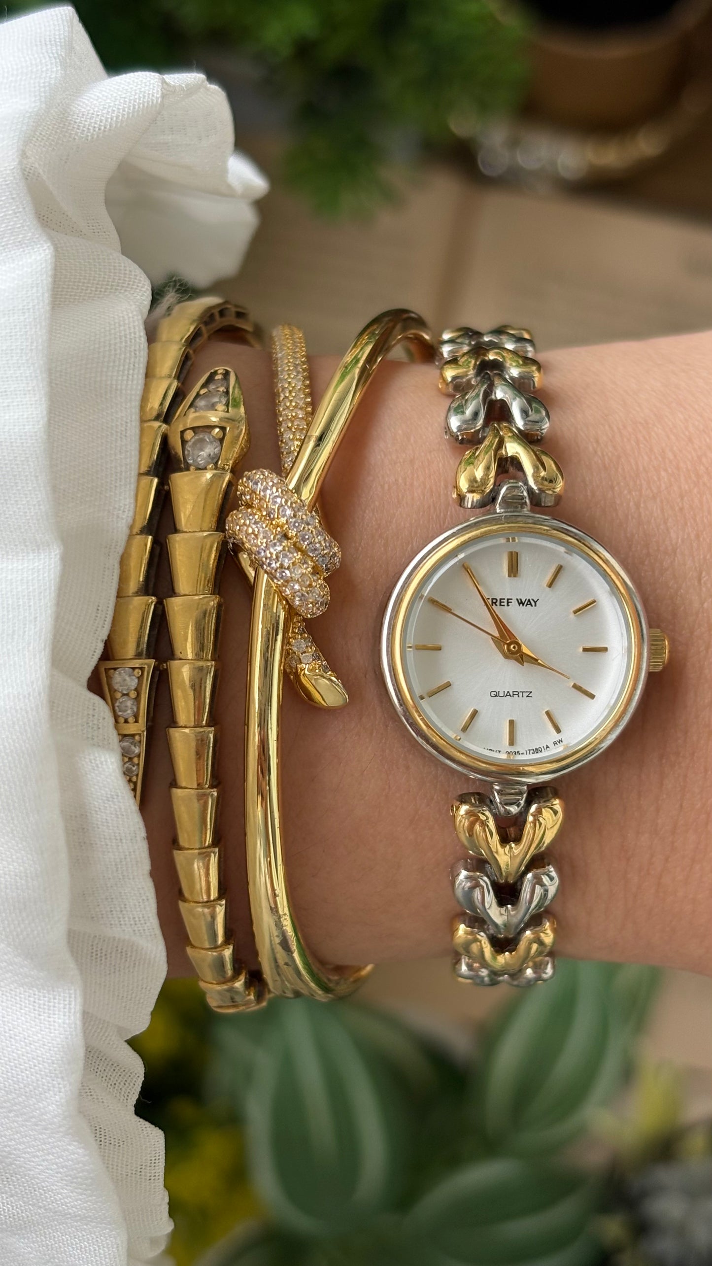 Rare Vintage Citizen Freeway Heart Bracelet Watch in Two-Tone Quartz ...