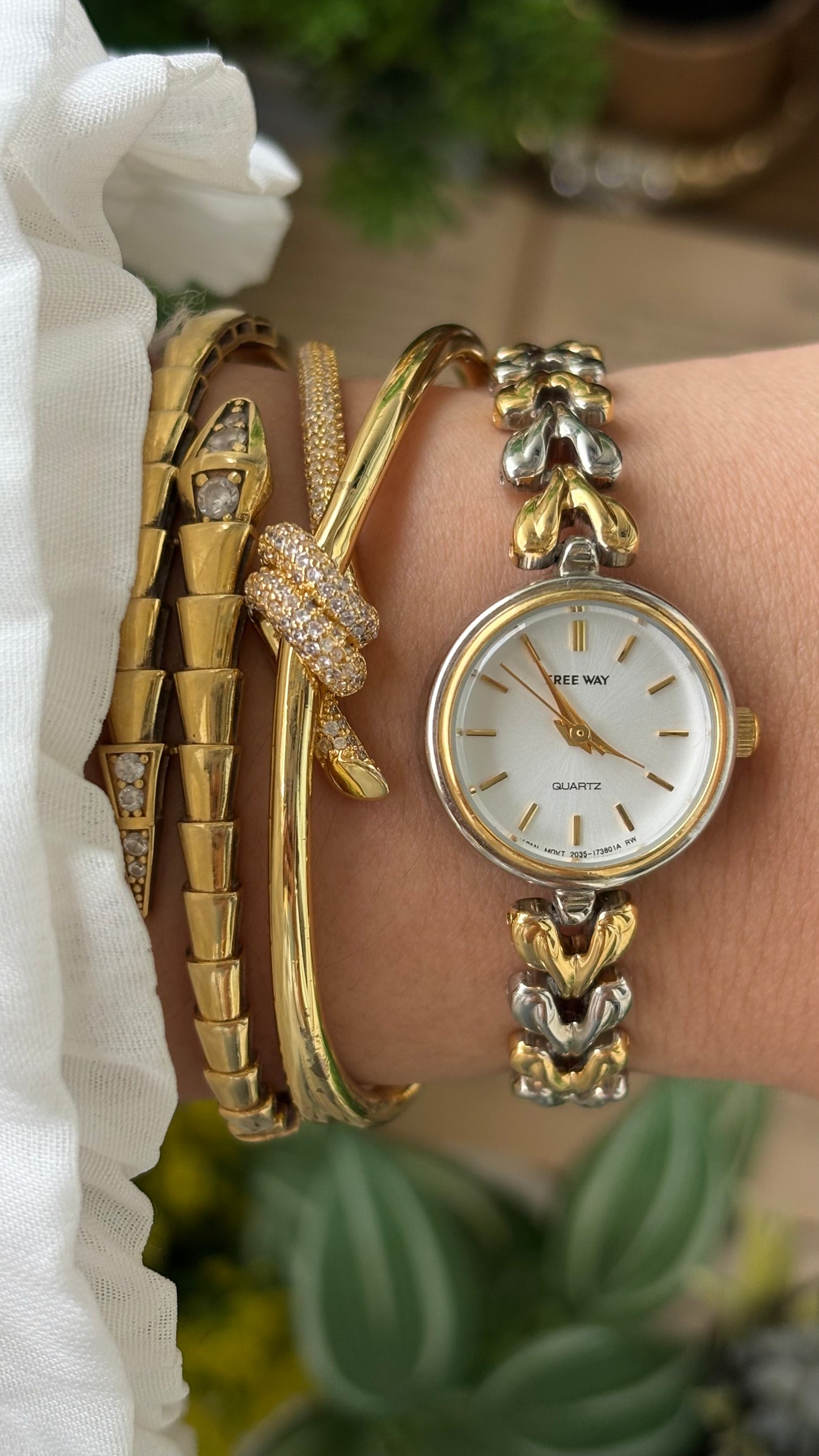 Rare Vintage Citizen Freeway Heart Bracelet Watch in Two-Tone Quartz ...