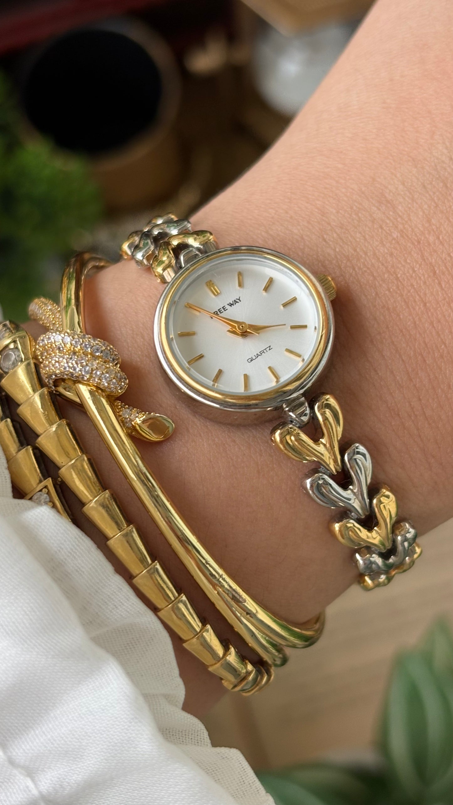 Rare Vintage Citizen Freeway Heart Bracelet Watch in Two-Tone Quartz ...