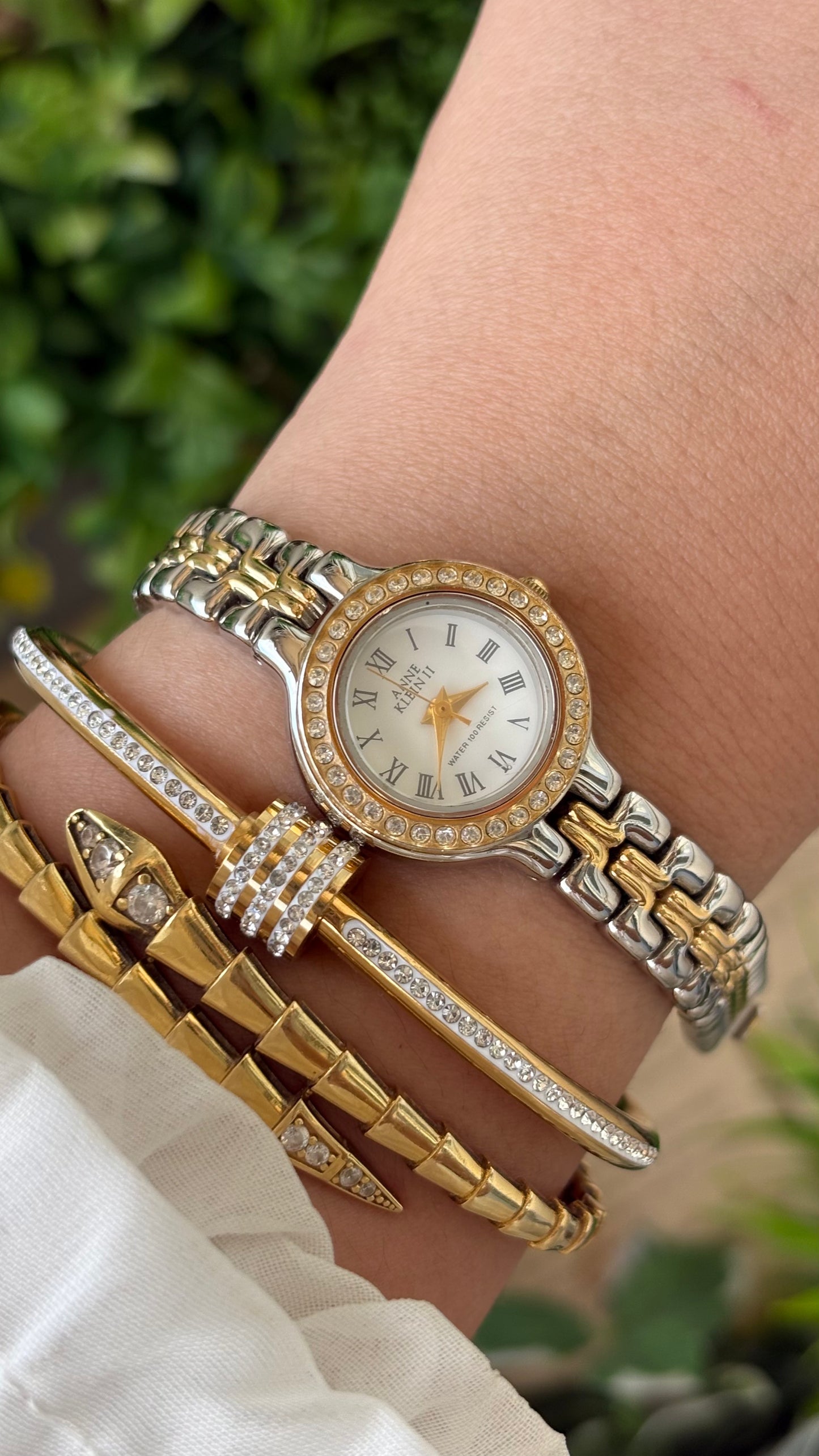 Rare Vintage Anne Klein II Interchangeable Bezel (Watch only) in Two-T ...