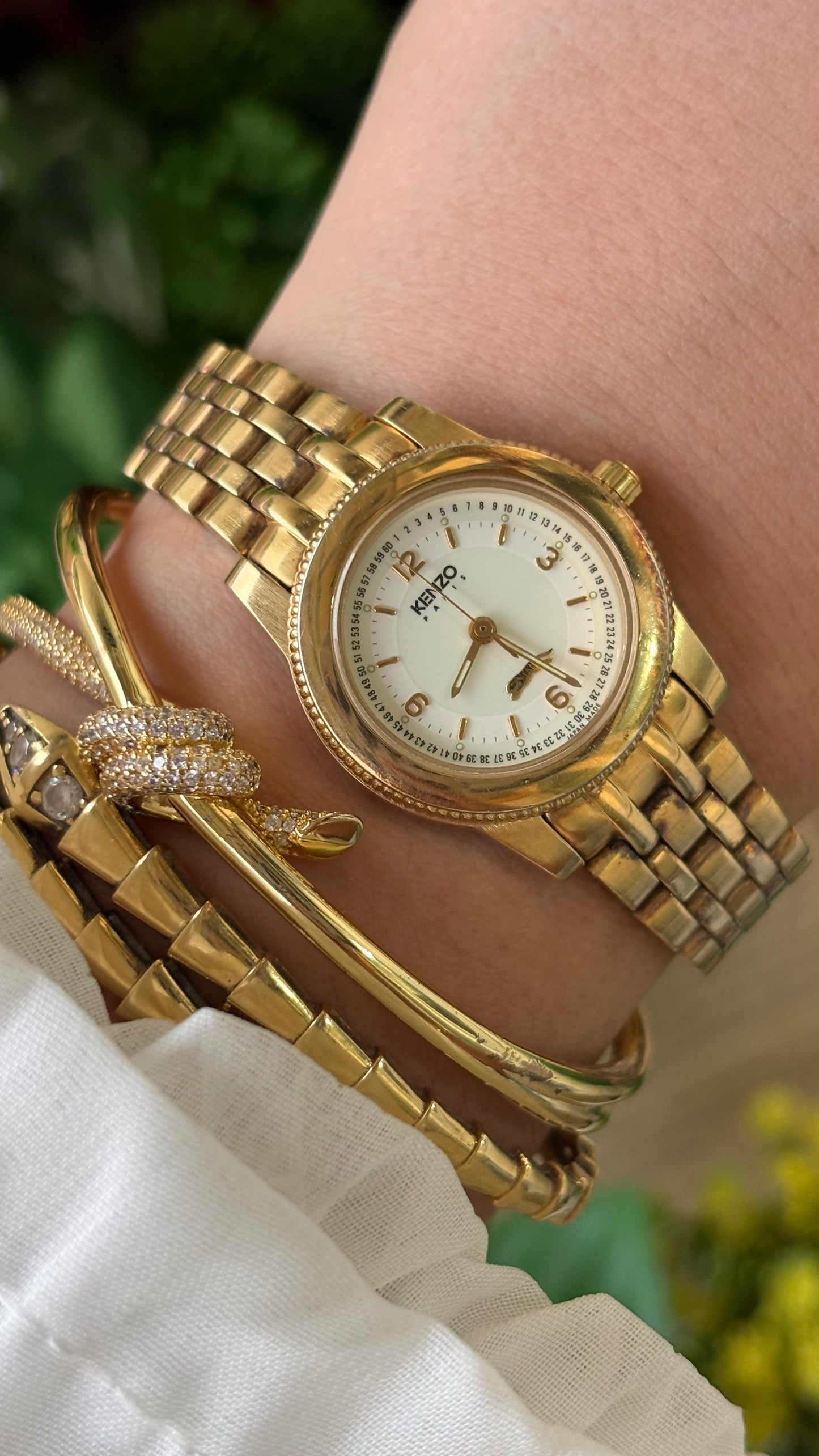 Rare Vintage Kenzo Paris Watch in Gold Tone Japan Quartz – Clockwork ...